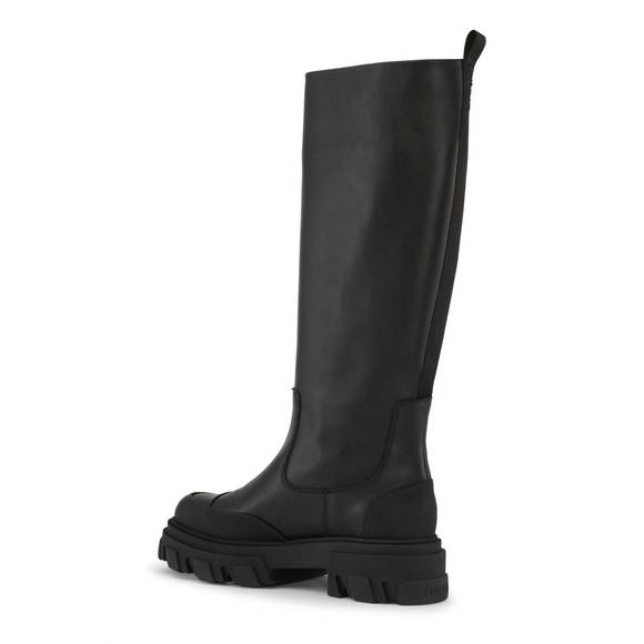 Ganni | Shoes | New Ganni Cleated High Tubular Boots In Black | Poshmark